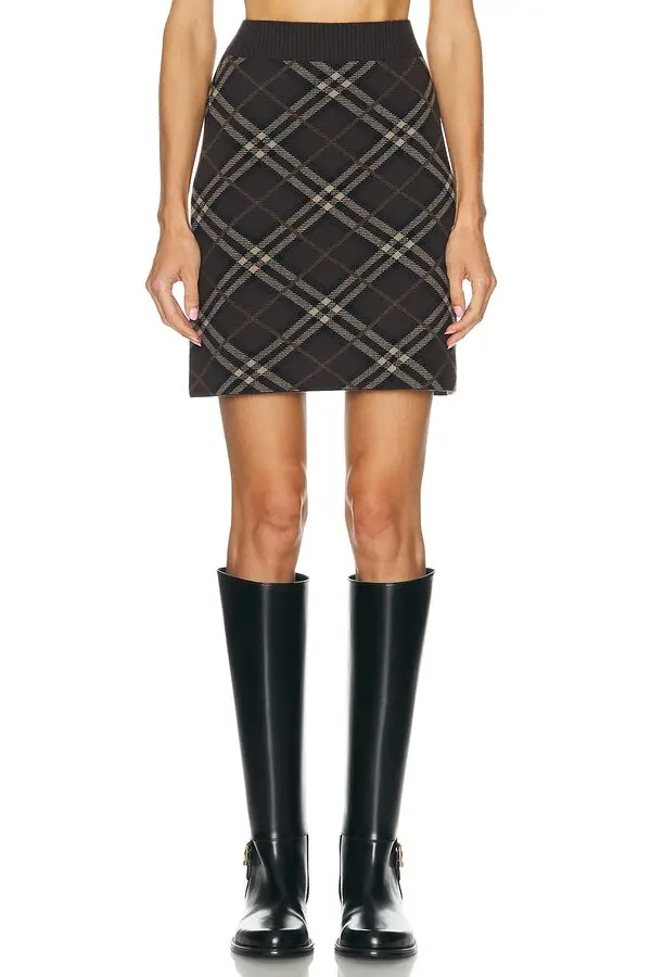 Burberry Ginny Mini Skirt - Truffle Ip Check