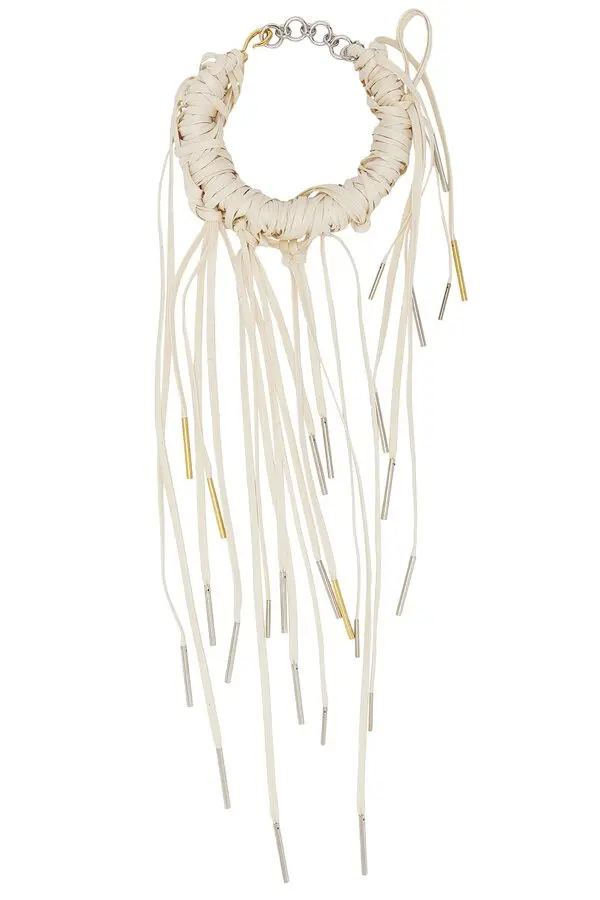 Dries Van Noten Cotton Necklace - Ecru