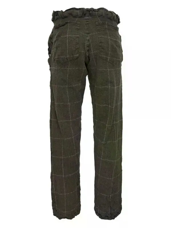 Comme Des Garçons Checked Trousers