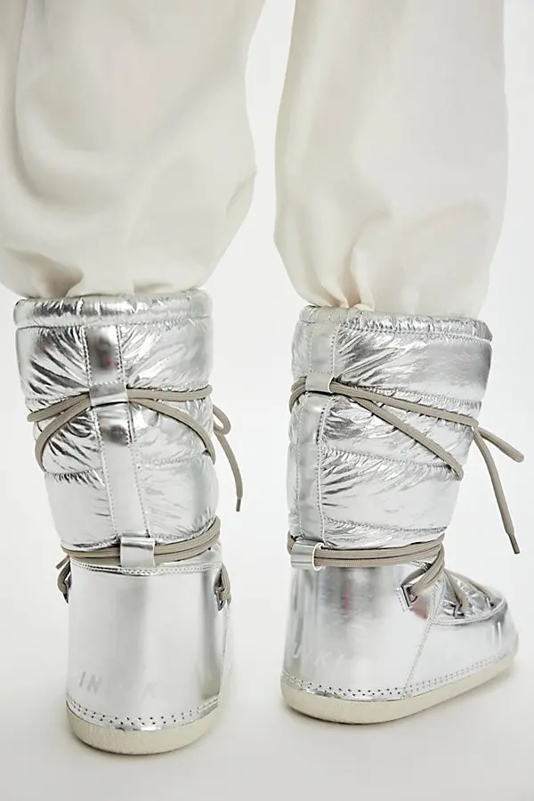 Free People Mountain High Metallic Snow Boots