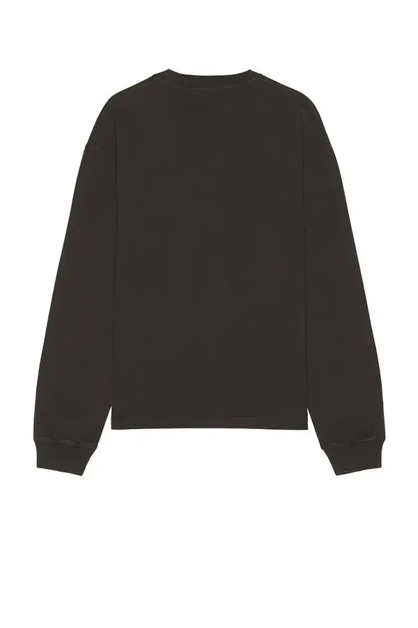 AGOLDE Long Sleeve Asha Tee In Grey - Cave