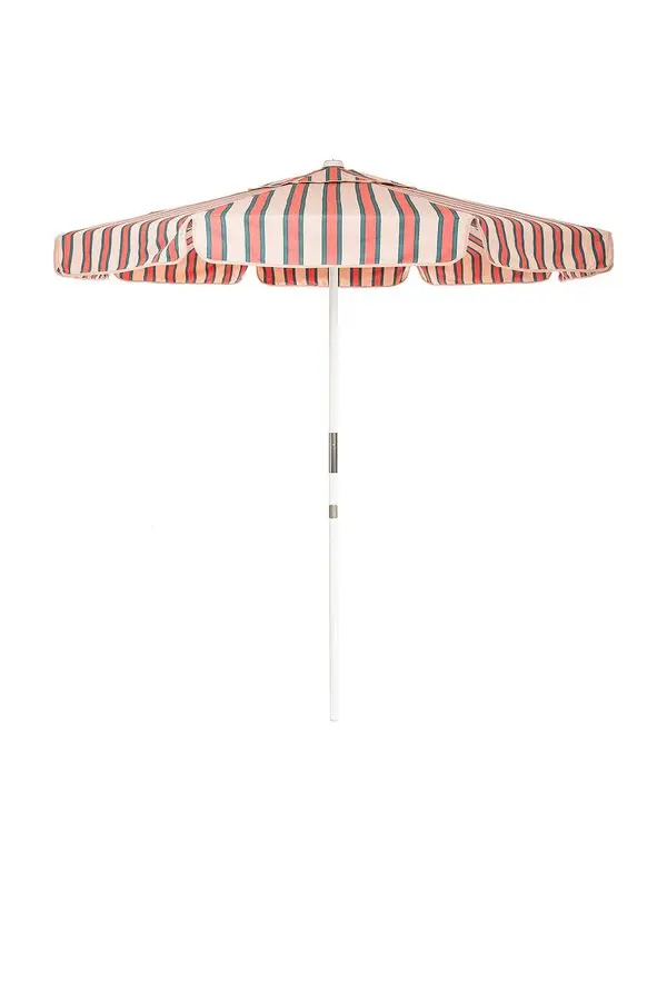 BUSINESS & PLEASURE Market Umbrella - Bistro Dusty Pink Stripe