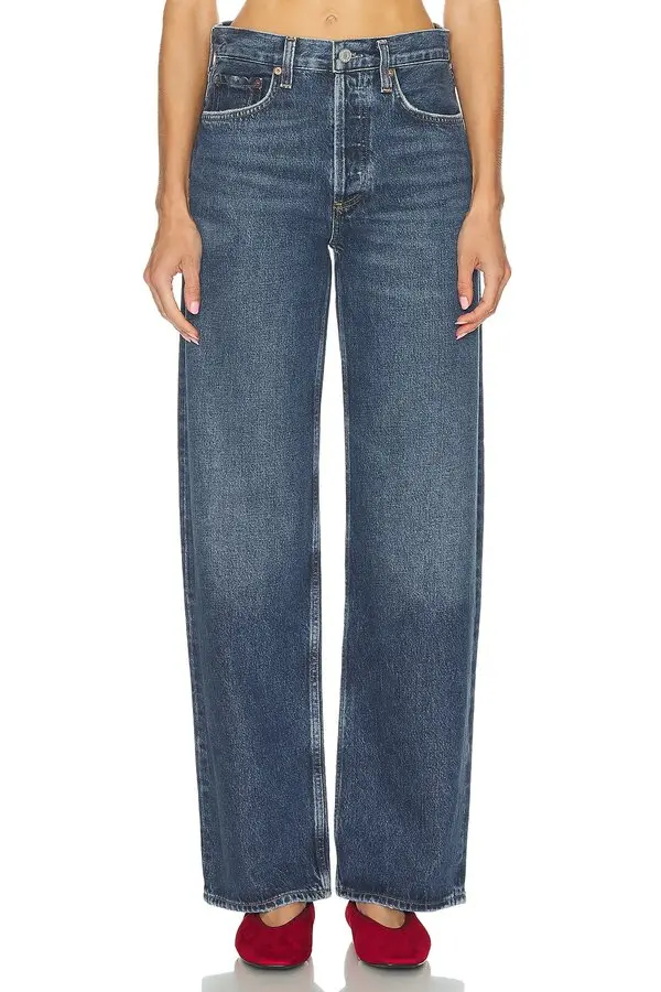 AGOLDE Arc Loose Wide Leg Jeans - Shortwave