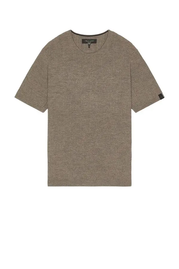 Rag & Bone Crawford Cashmere Blend Tee - Brown