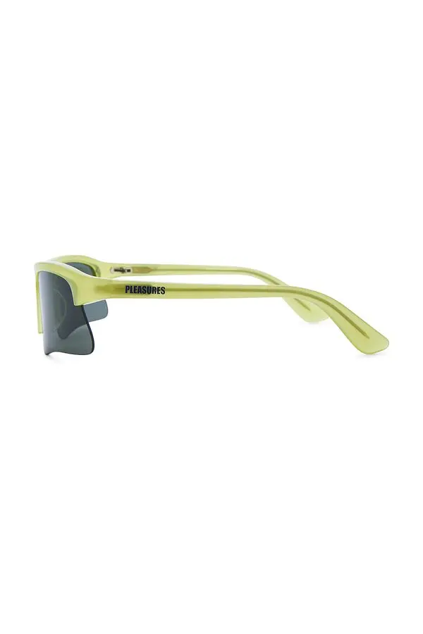 PLEASURES Boiler Room Active Sunglasses - Lime