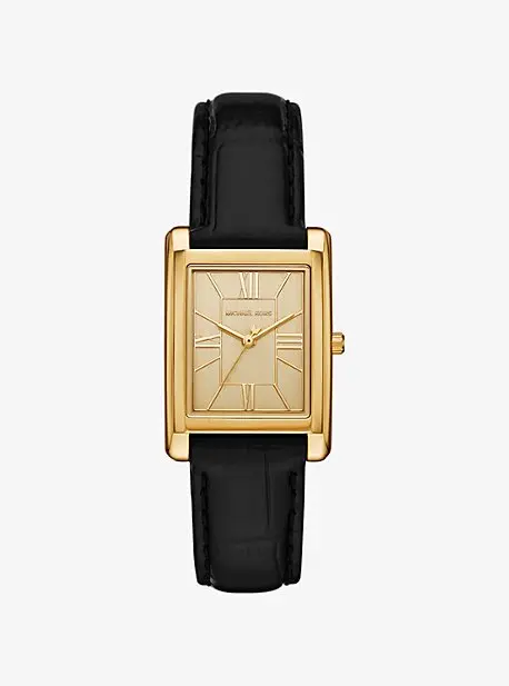 Michael Kors Essex Gold-tone Watch - Black