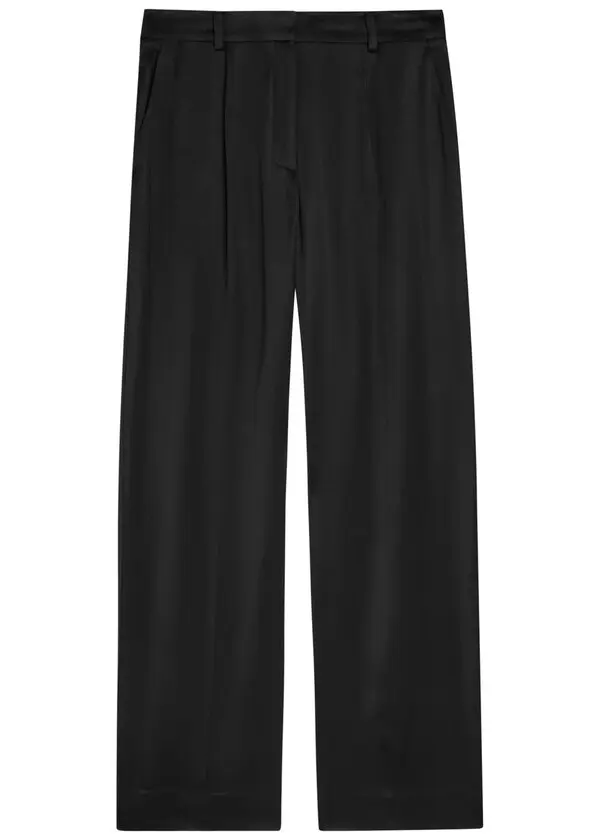TOTÊME Wide-leg Satin Trousers