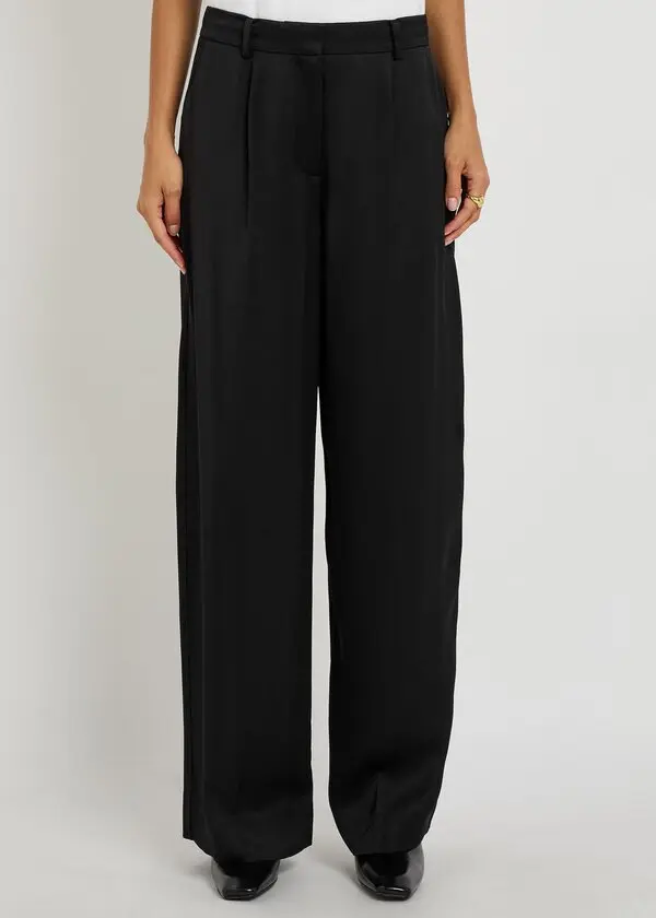TOTÊME Wide-leg Satin Trousers