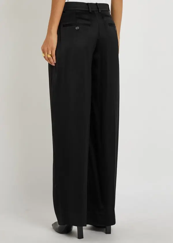 TOTÊME Wide-leg Satin Trousers