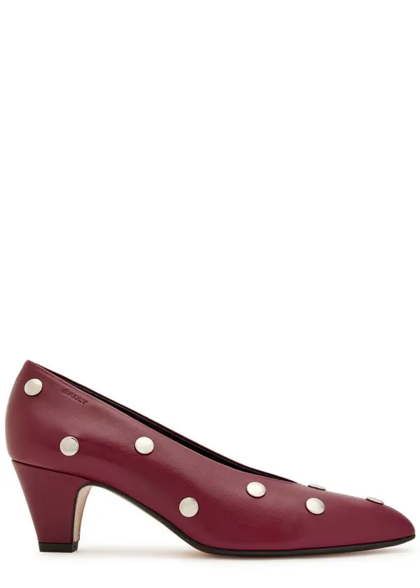 Bally Aline 55 Stud-embellished Leather Pumps