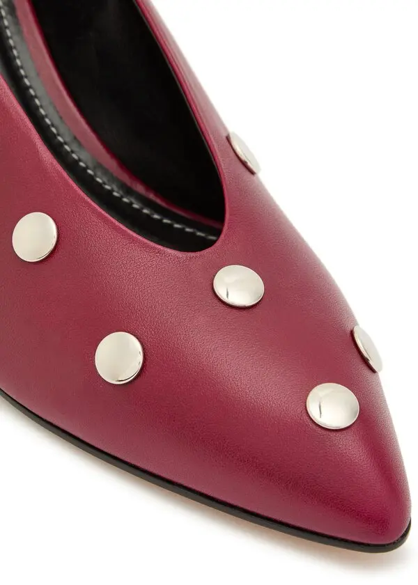 Bally Aline 55 Stud-embellished Leather Pumps