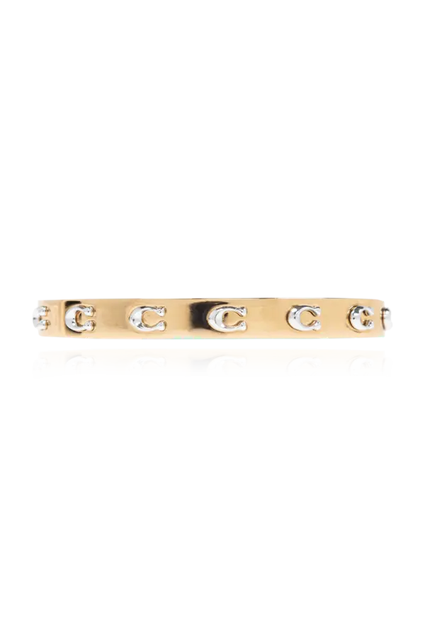 COACH Logo Bangle Bracelet - Gold