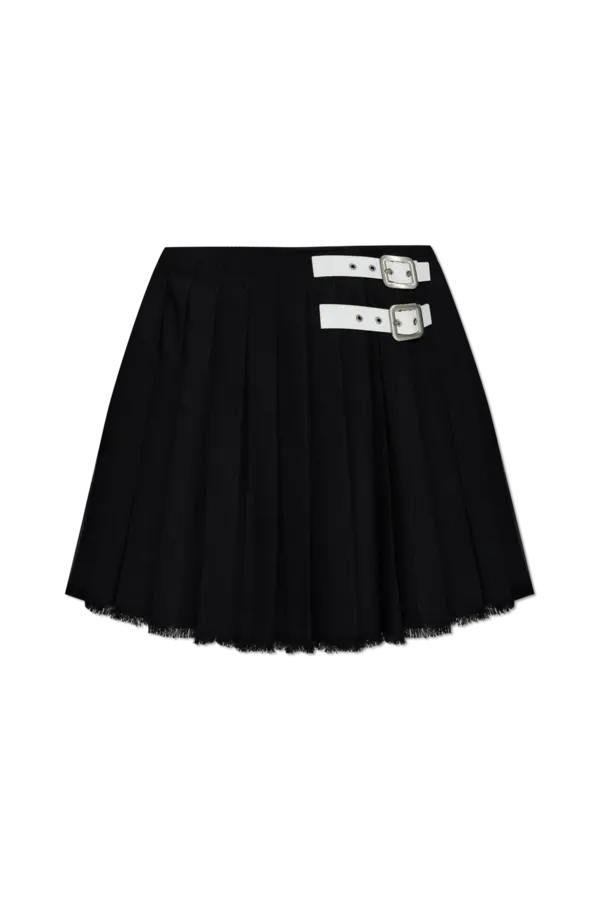 JIL SANDER Pleated Skirt With Buckled Straps