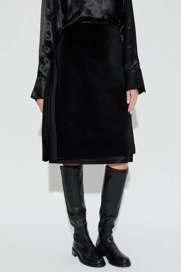 JIL SANDER Velvet Skirt