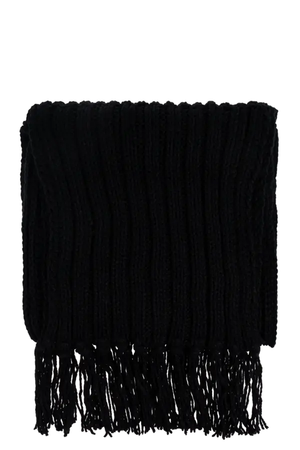 Y3 Scarf With Logo - Black