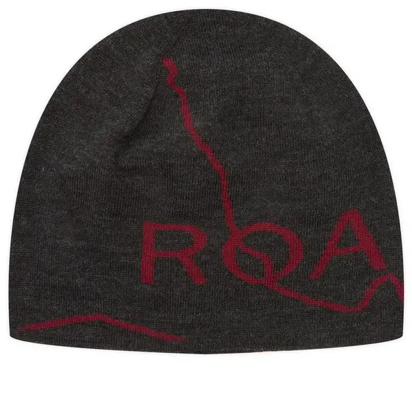 ROA Logo Wool Beanie - Anthracite