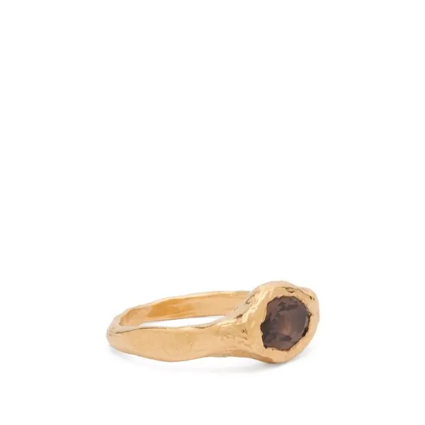 SIMUERO Faro Gemstone Ring - Gold/brown