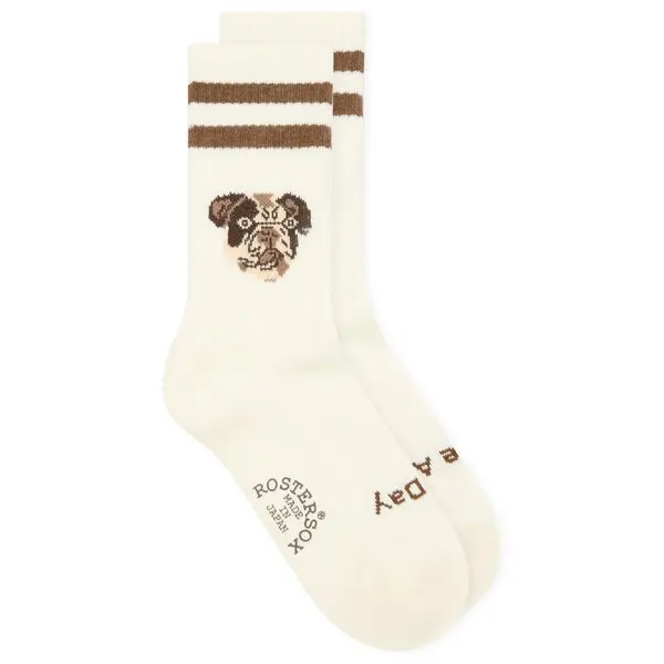 ROSTERSOX Dog Socks - White