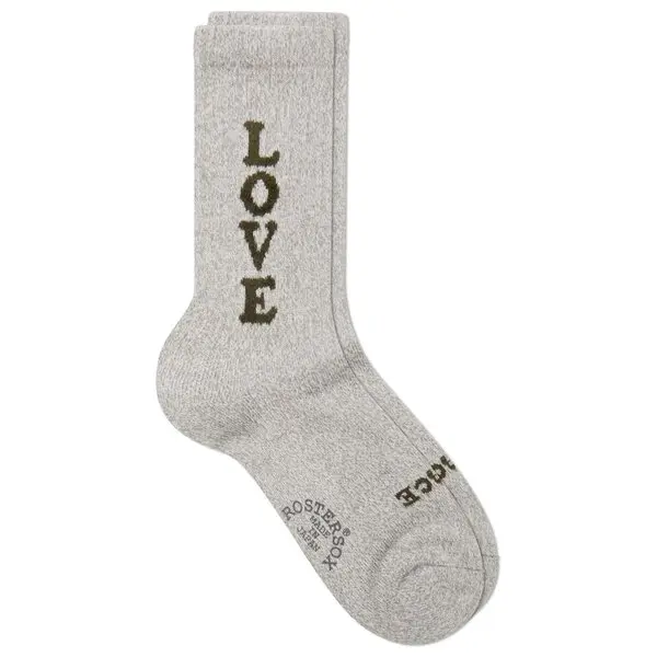 ROSTERSOX Love Crew Socks - Grey