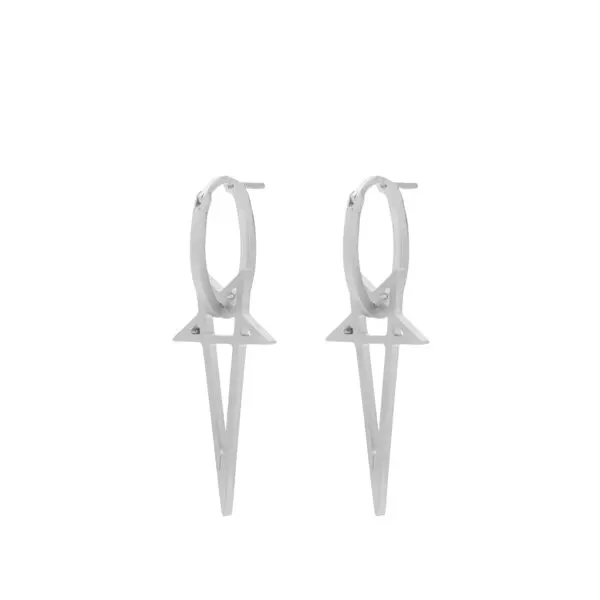 Rick Owens Pentagram Charm Earring - Palladio