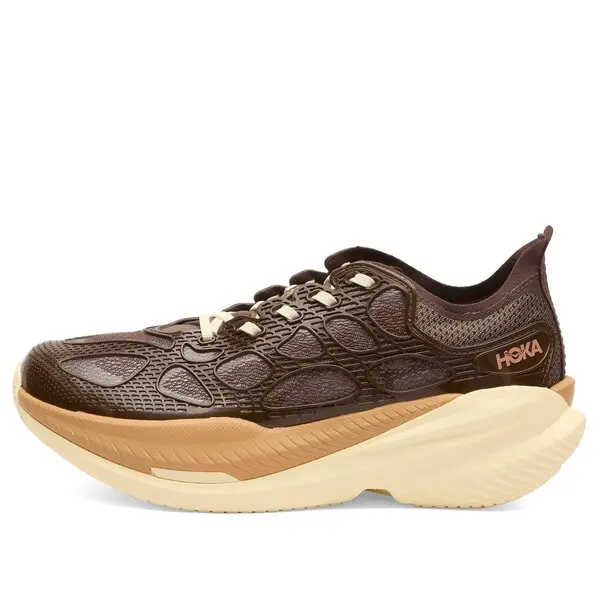 Hoka One One U Mach X Caged Sneaker - Walnut/maple