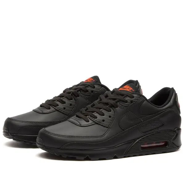 Nike Air Max 90 Prm Sneaker - Black/safety Orange