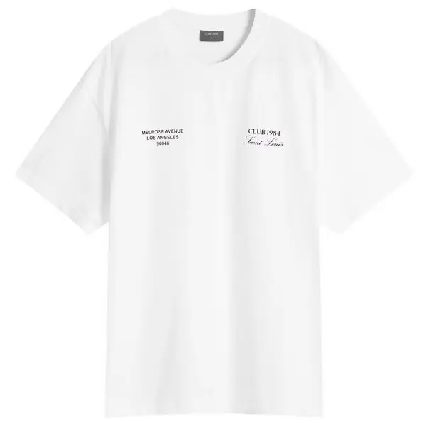 CLUB 1984 Melrose T-shirt - White