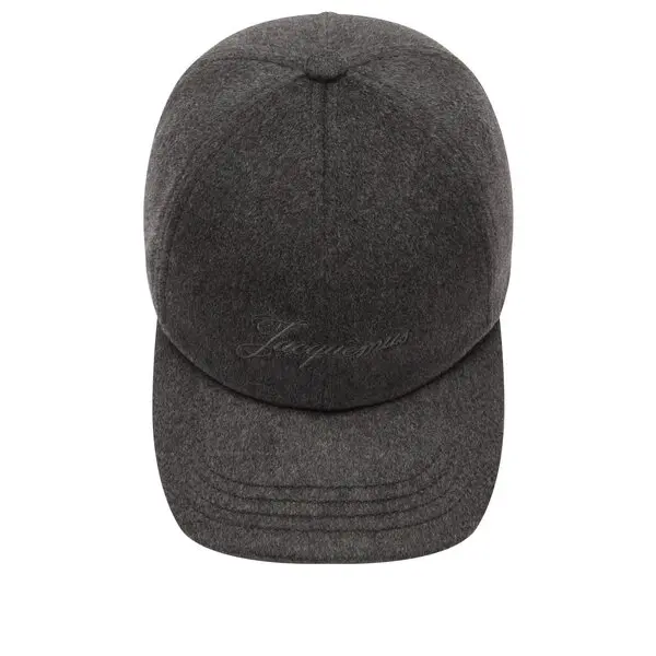 Jacquemus Cashmere Cap - Dark Grey