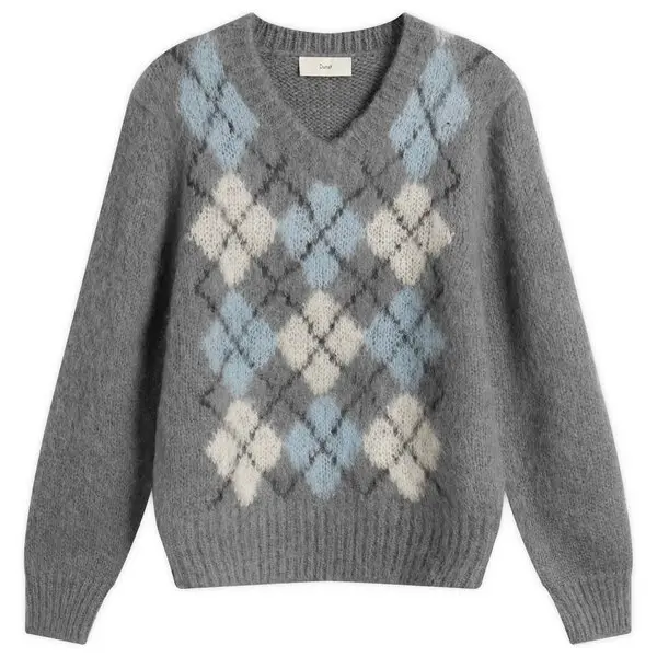 DUNST Baby Alpaca Argyle Jumper
