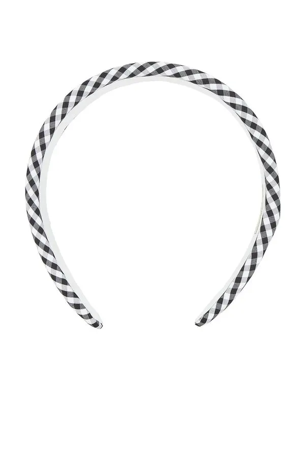 EMI JAY Halo Headband - Navy Gingham