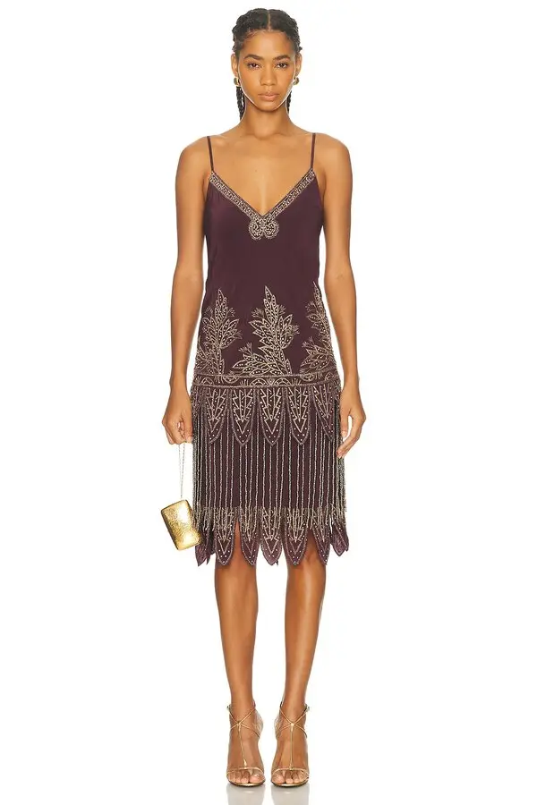 BODE Beaded Epoque Dress