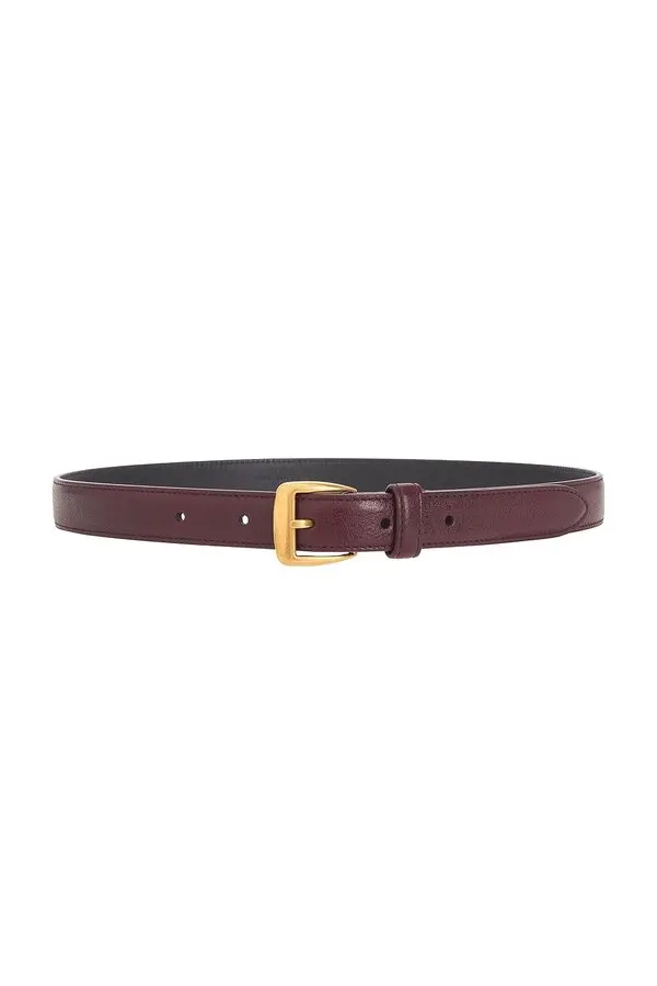 Saint Laurent Fine Ceinture Belt - Hot Wine
