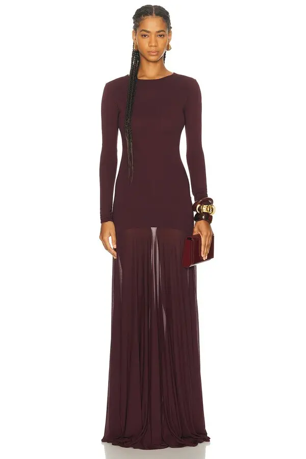 Atlein Long Sleeve Maxi Dress