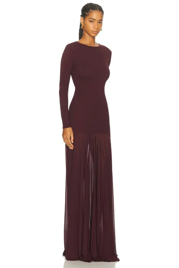 Atlein Long Sleeve Maxi Dress