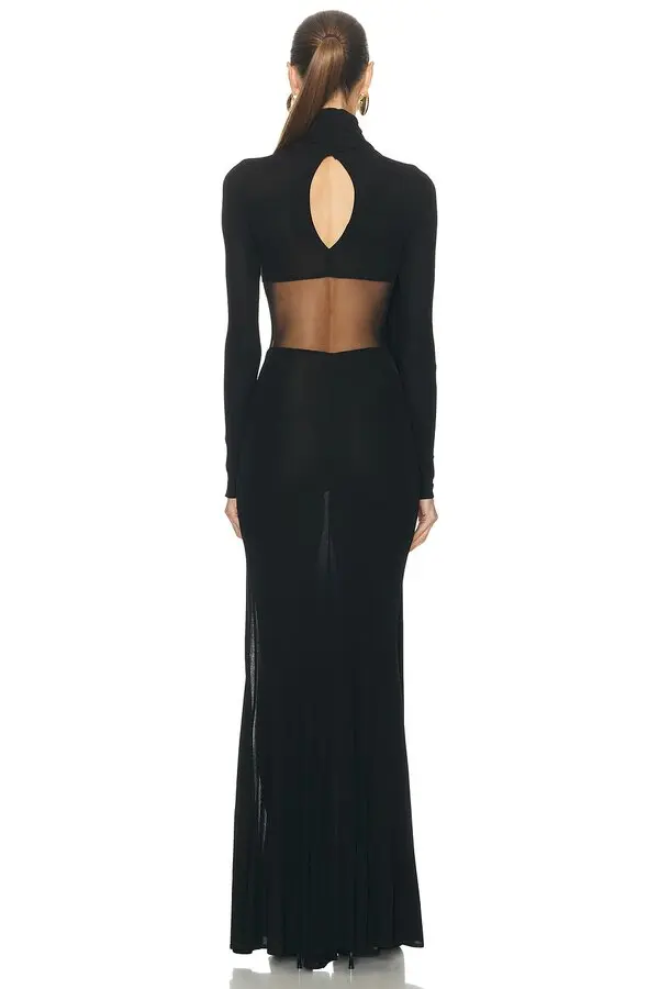 Blumarine Jersey High Slit Dress