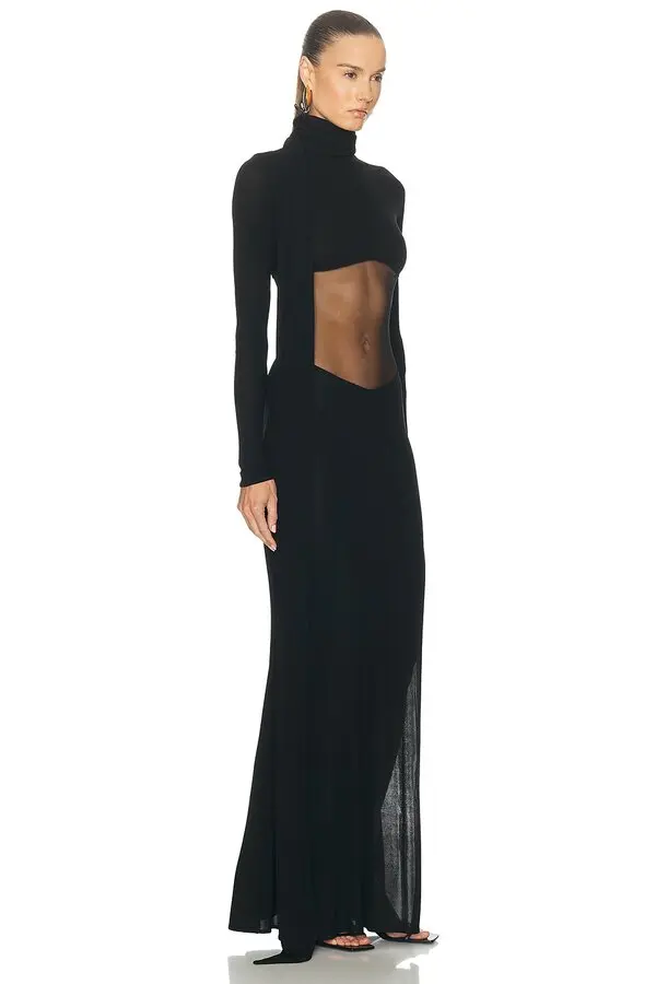Blumarine Jersey High Slit Dress