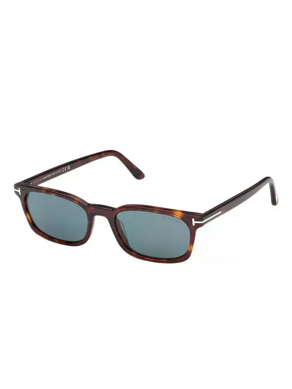 TOM FORD Rectangle-frame Sunglasses - Brown