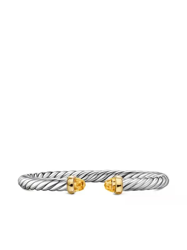 David Yurman Cable Flex Citrine Bracelet - Silver