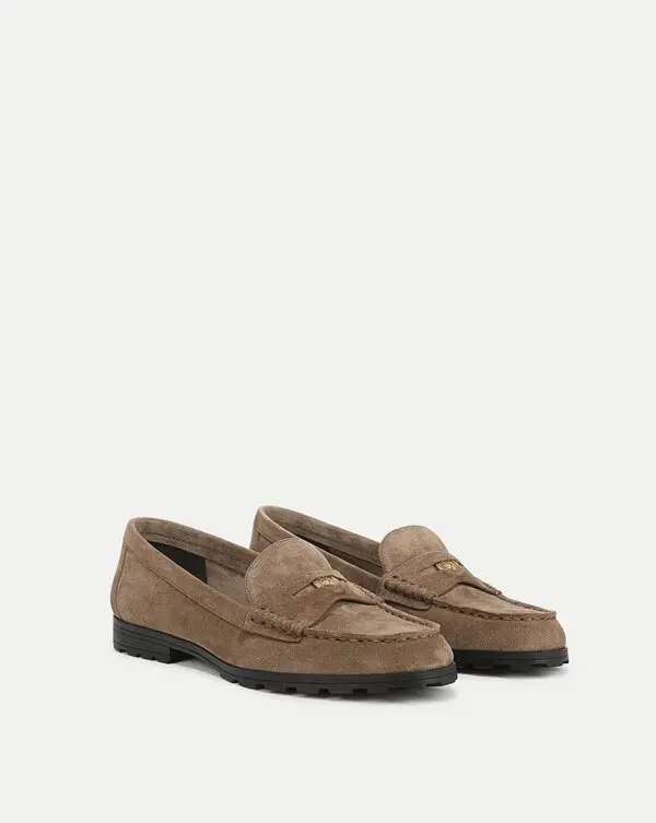 Veronica Beard Penny Lug-sole Loafer - Bark
