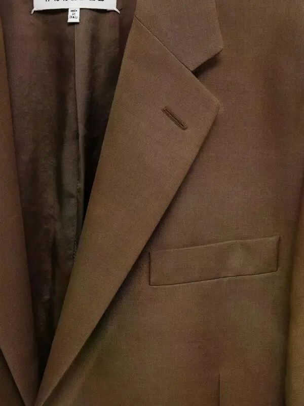MAISON MARGIELA Button Single-breasted Jacket - Brown