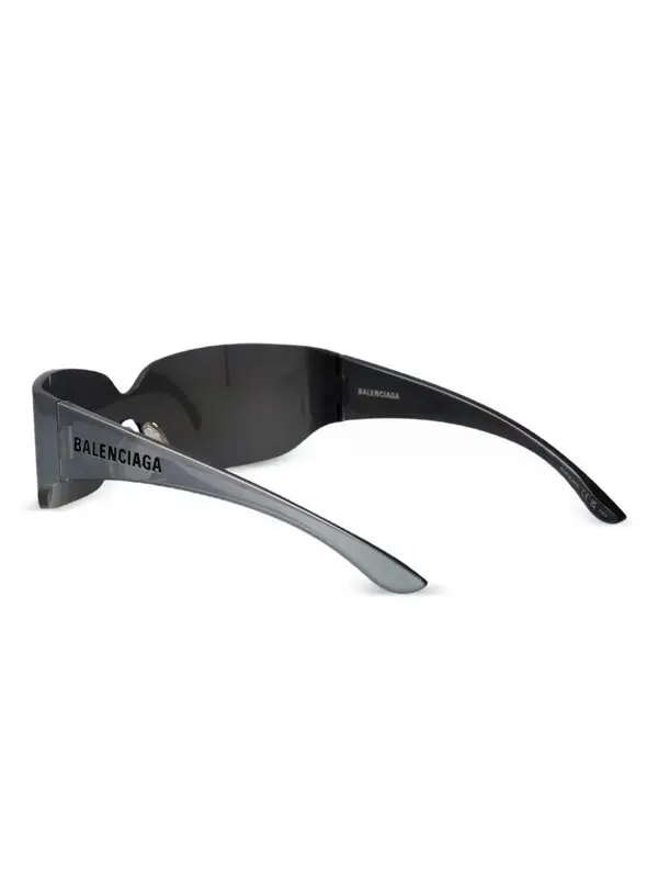Balenciaga Logo Geometric Frame Sunglasses