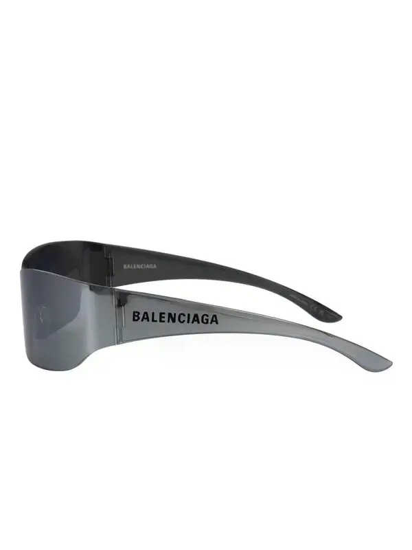 Balenciaga Logo Geometric Frame Sunglasses