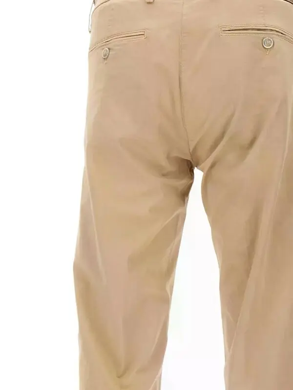 RE-HASH Logo Patch Cuffed Trousers - Neutrals