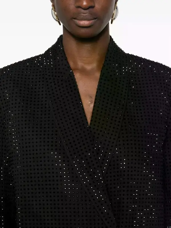 Pinko Double-breasted Embellished Blazer