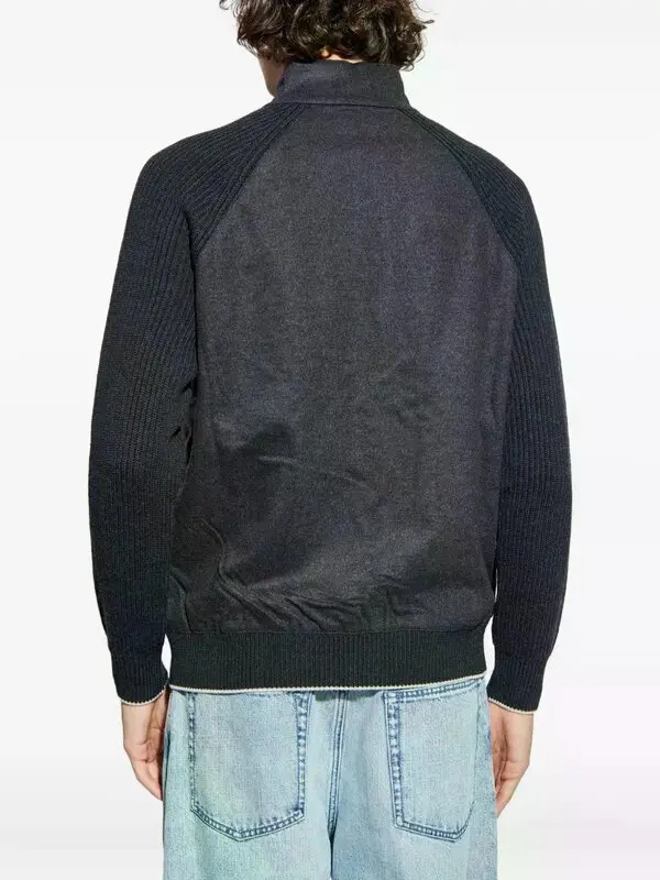 Eleventy Ribbed Zip Jacket