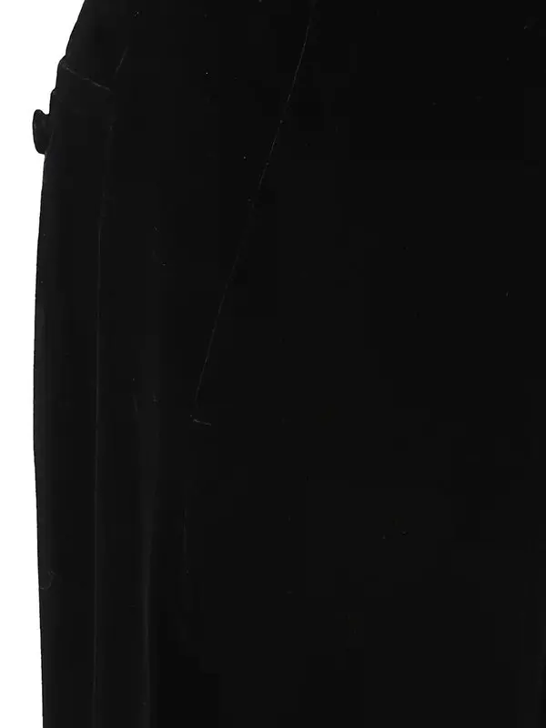 Alexander McQueen Velvet Trousers - Black