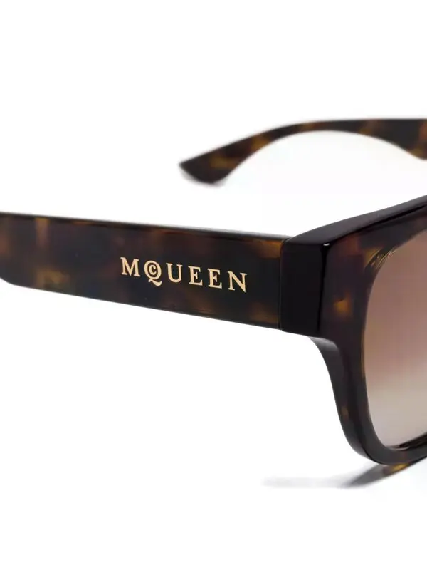 Alexander McQueen Logo-engraved Sunglasses