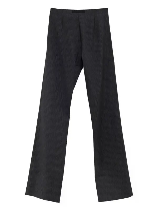 Paloma Wool Pinstripe Pattern Trousers With Turn-up Hem