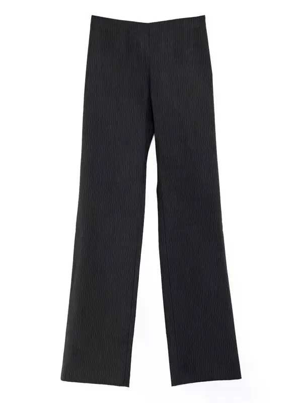 Paloma Wool Pinstripe Pattern Trousers With Turn-up Hem