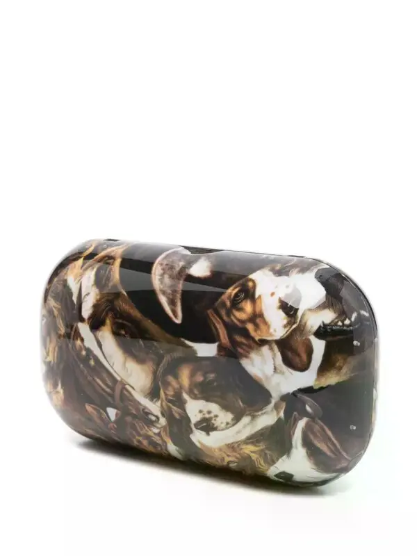 Acne Studios Animal-print Rectangle Clutch